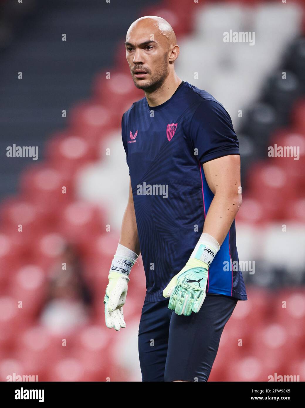 Marko Dmitrovic of Sevilla FC during the La Liga match between Athletic ...