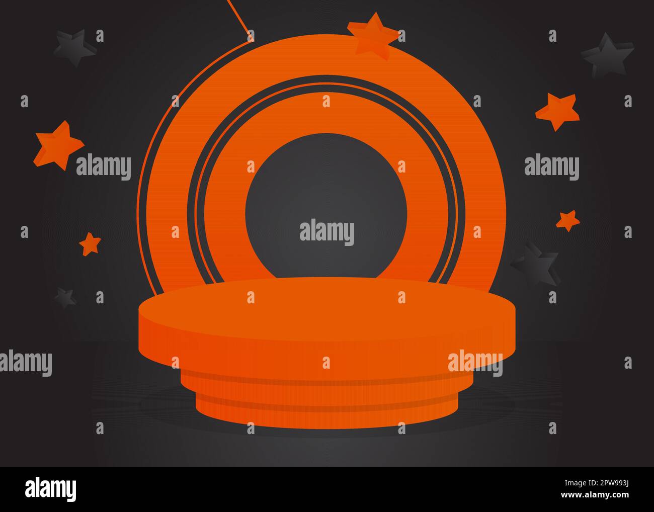 Orange display window Stock Vector Images - Alamy