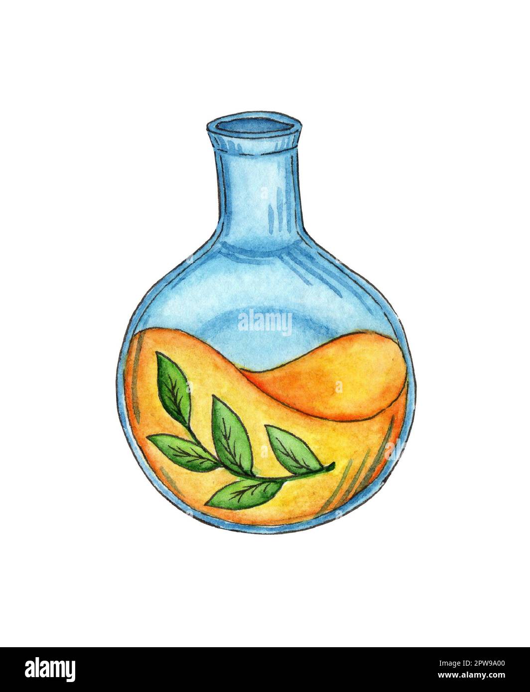 Flask analysis Cut Out Stock Images & Pictures - Alamy