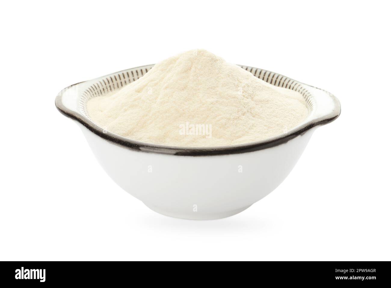 Bowl of agar-agar powder isolated on white Stock Photo - Alamy