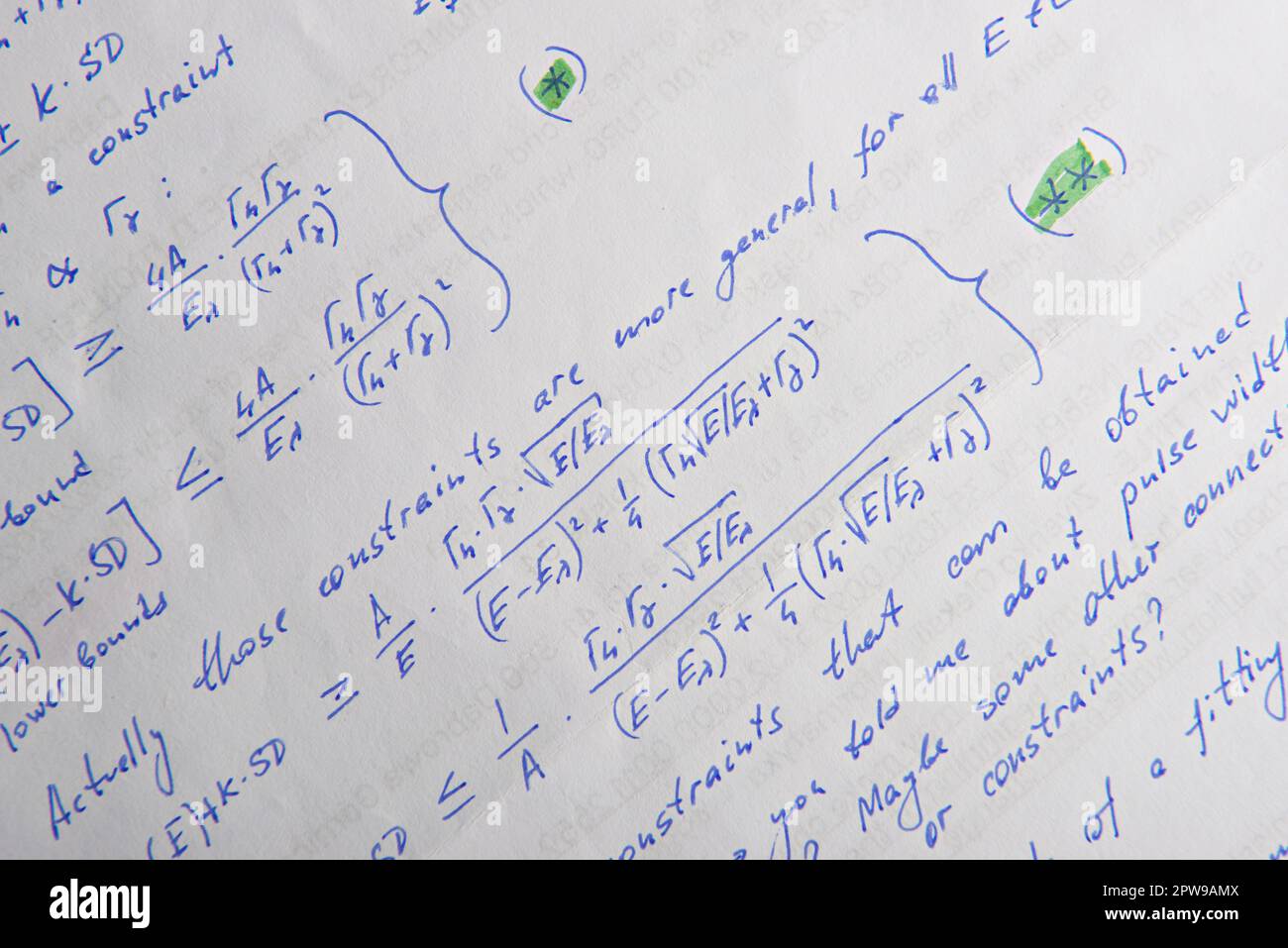 Math formula calculations background hi-res stock photography and ...