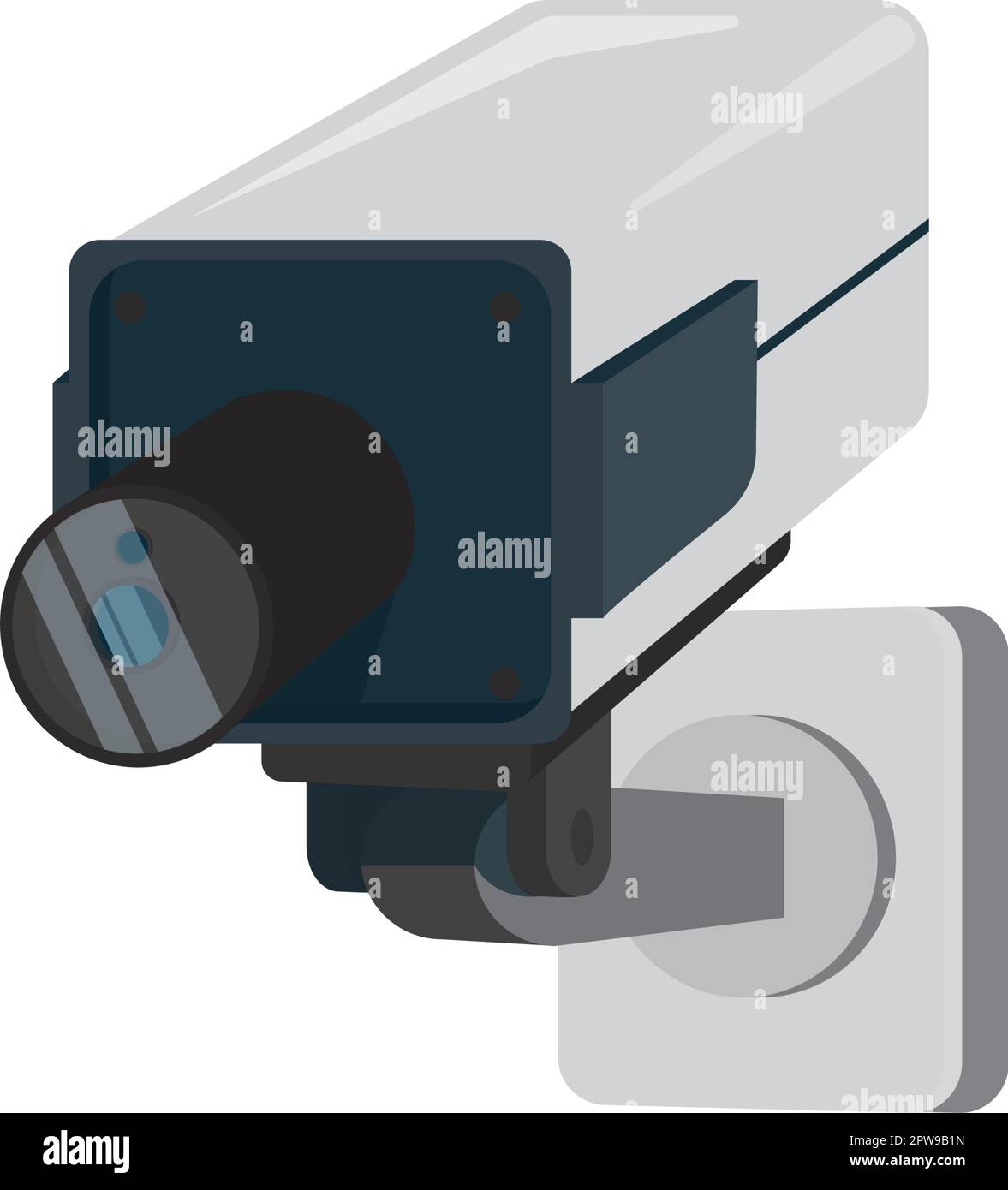 Detailed CCTV and Surveillance Illustration Stock Vector Image & Art ...