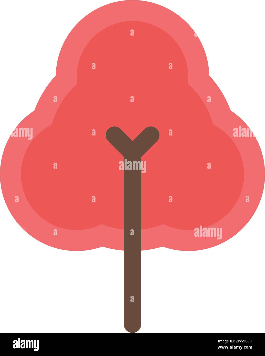 Tree icon vector symbol for nature, ecology and environment in a flat ...