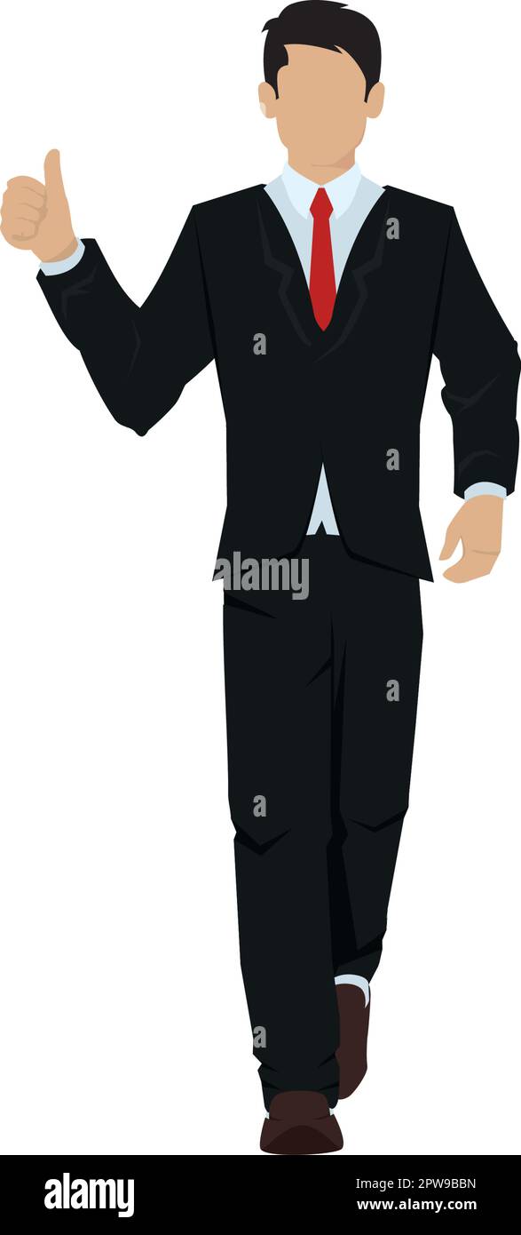 Cheerful employee vector Stock Vector Images - Alamy