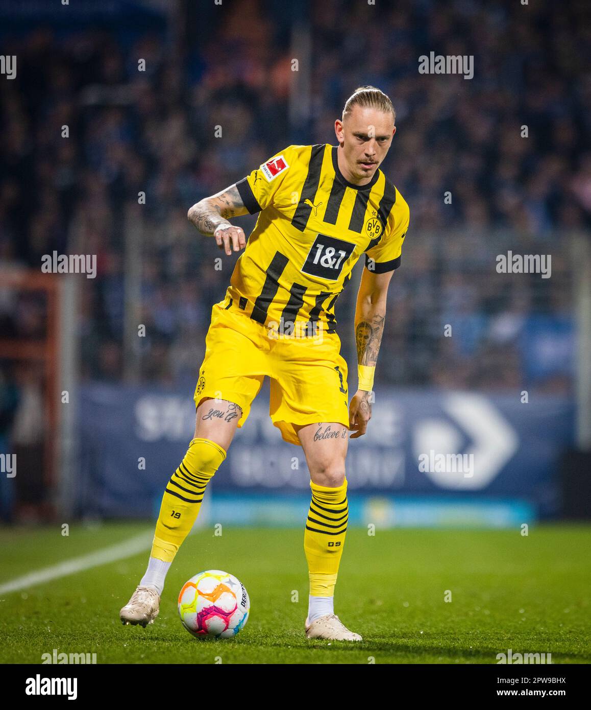 Bochum, Germany. 28th Apr, 2023. Marius Wolf (BVB) VfL Bochum ...