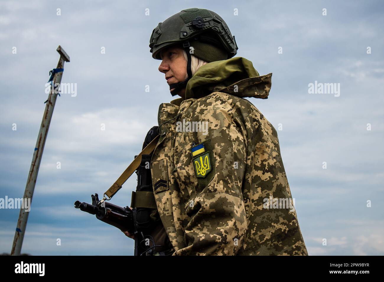 Portrait of Sarah Ashton-Cirillo, first transgender servicewoman of the ...