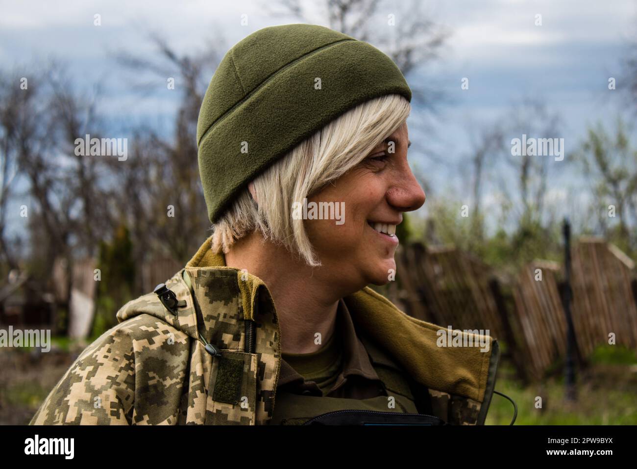 Portrait of Sarah Ashton-Cirillo, first transgender servicewoman of the ...