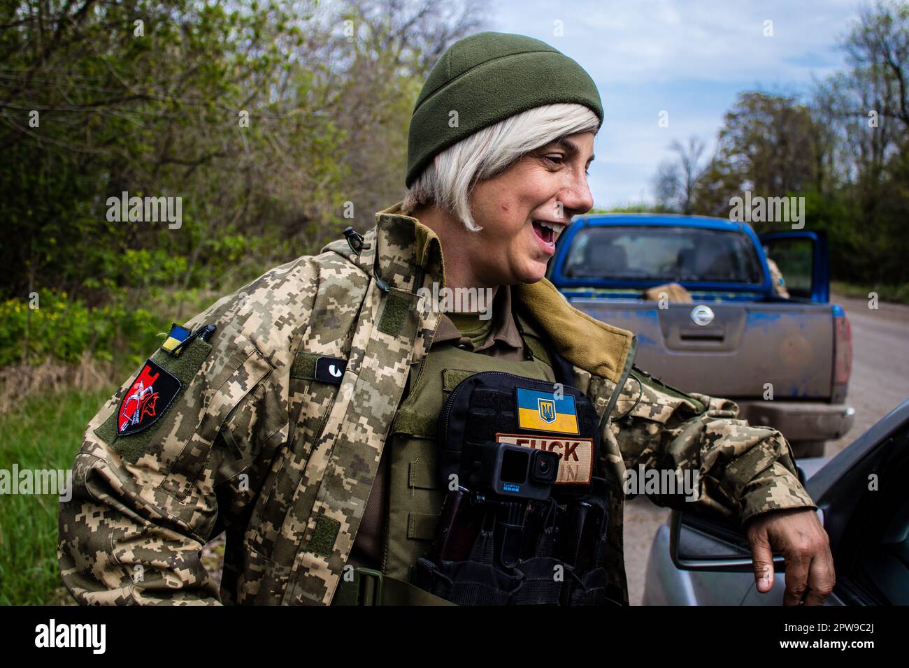 Portrait of Sarah Ashton-Cirillo, first transgender servicewoman of the ...