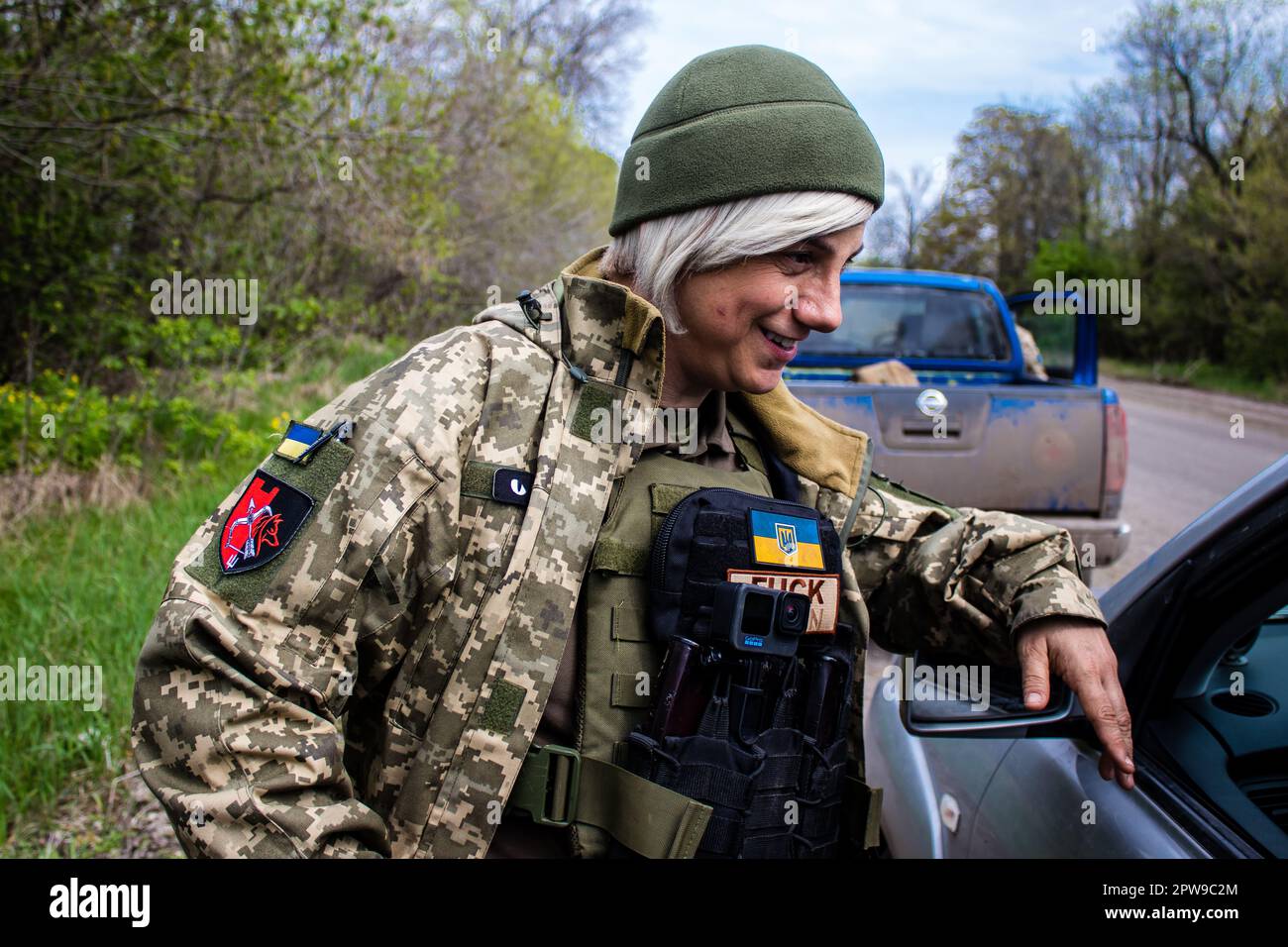Portrait of Sarah Ashton-Cirillo, first transgender servicewoman of the ...