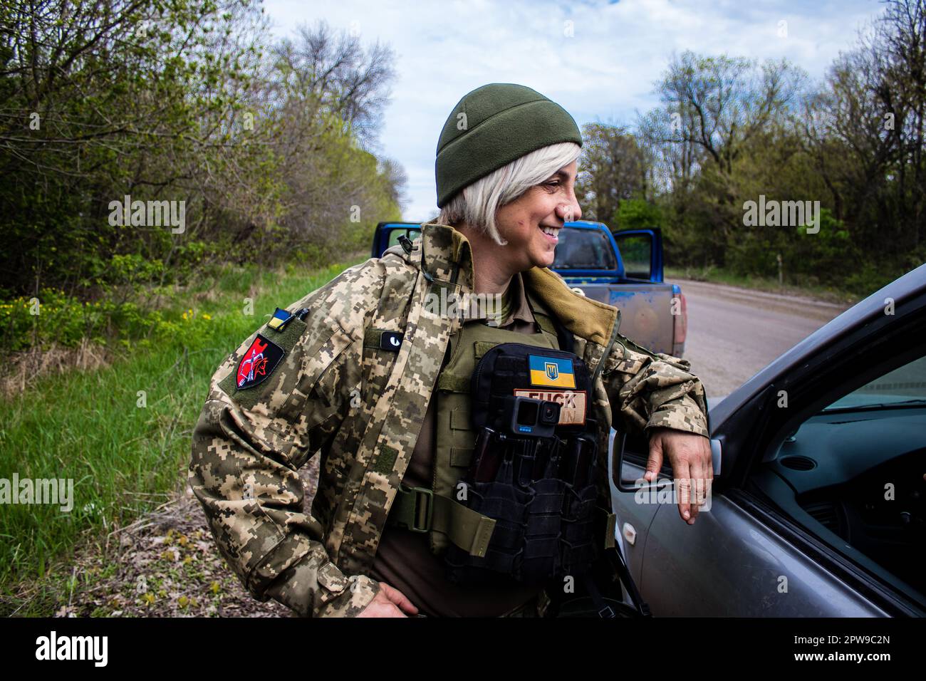 Portrait of Sarah Ashton-Cirillo, first transgender servicewoman of the ...