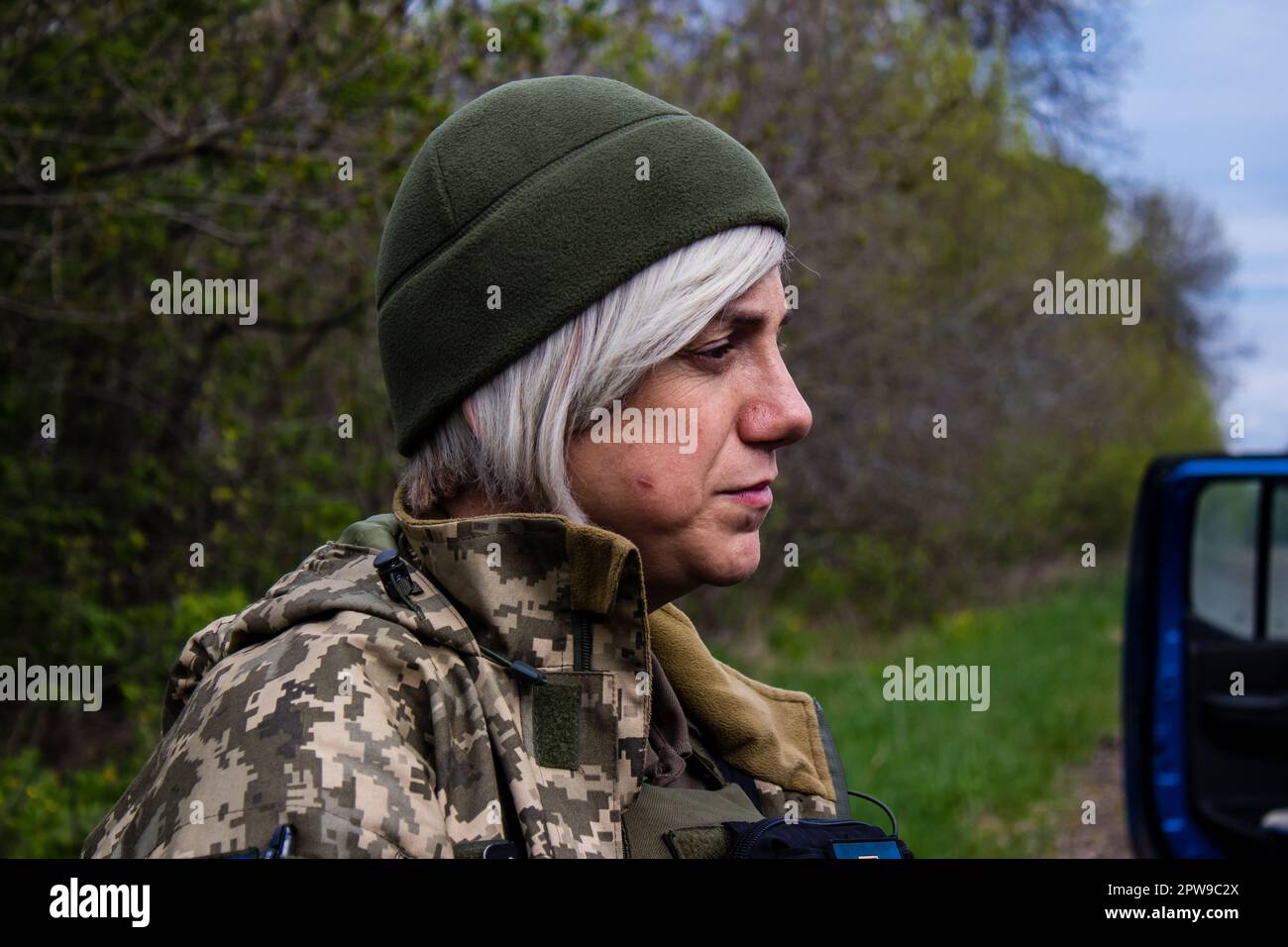 Portrait of Sarah Ashton-Cirillo, first transgender servicewoman of the ...
