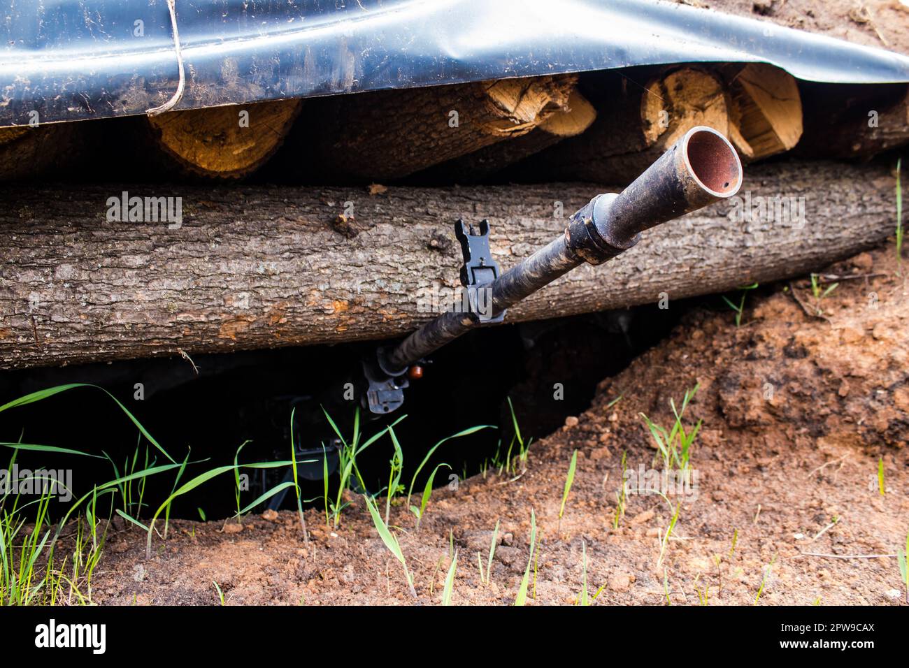 Trenches of the 209th Battalion of the 113th Kharkiv Defense Brigade ...