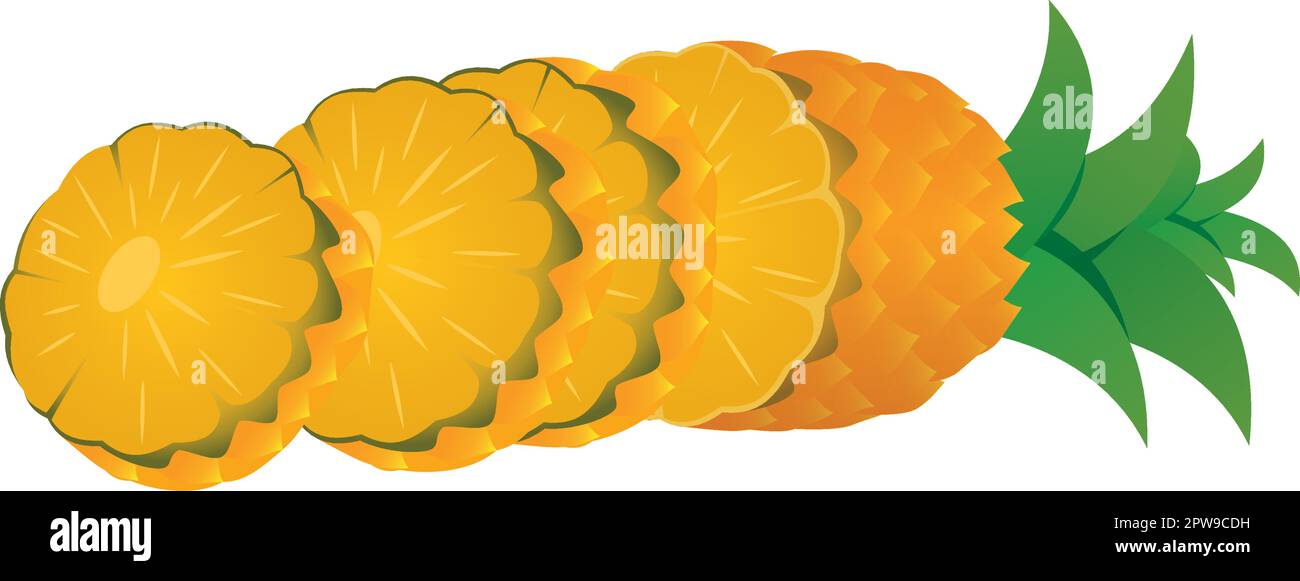 Pineapple detailed Stock Vector Images - Alamy