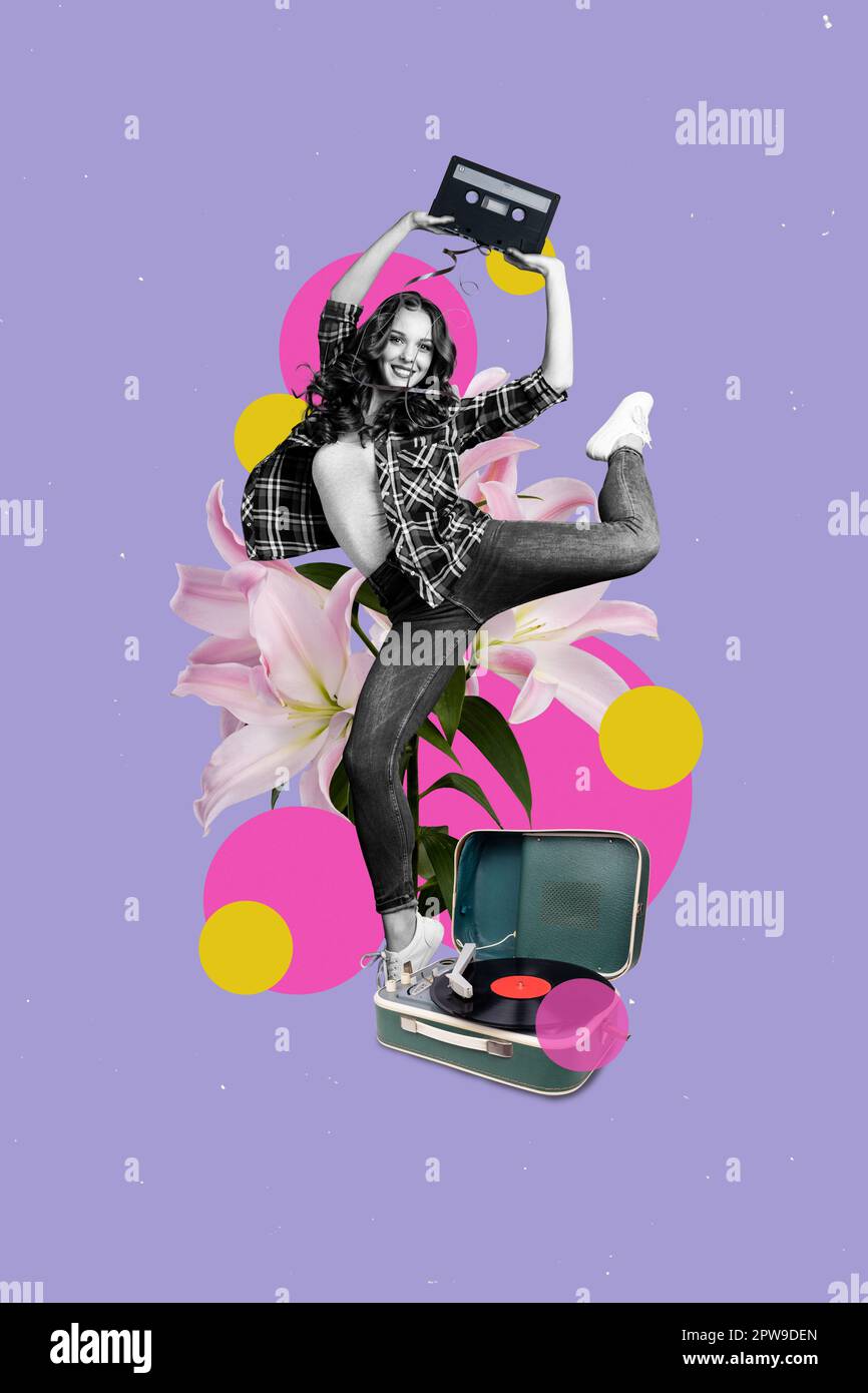 Creative 3d photo artwork graphics collage painting of funny charming ...