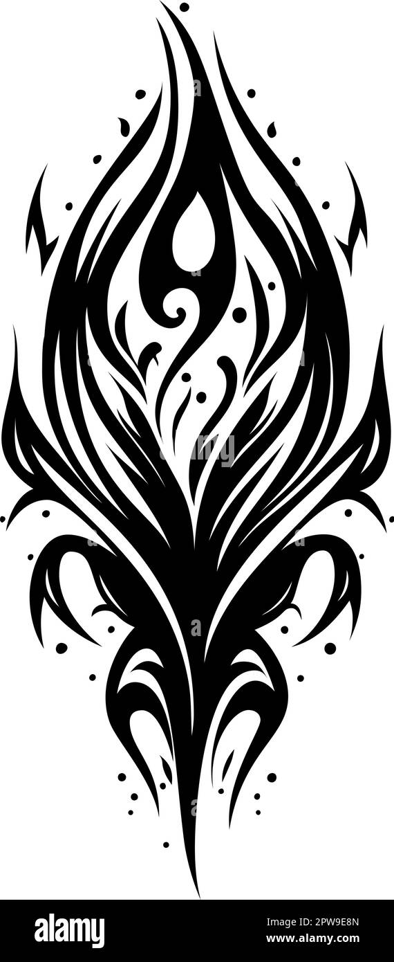 Chest Tribal Tattoo Designs Drawings
