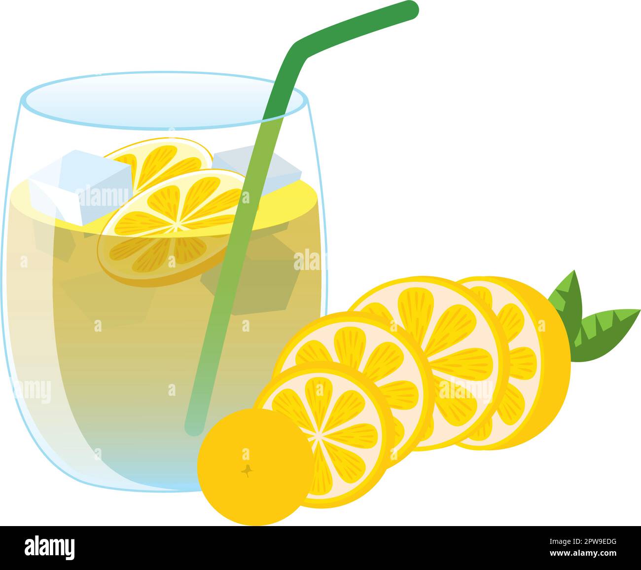 Frozen lemonade Stock Vector Images - Alamy