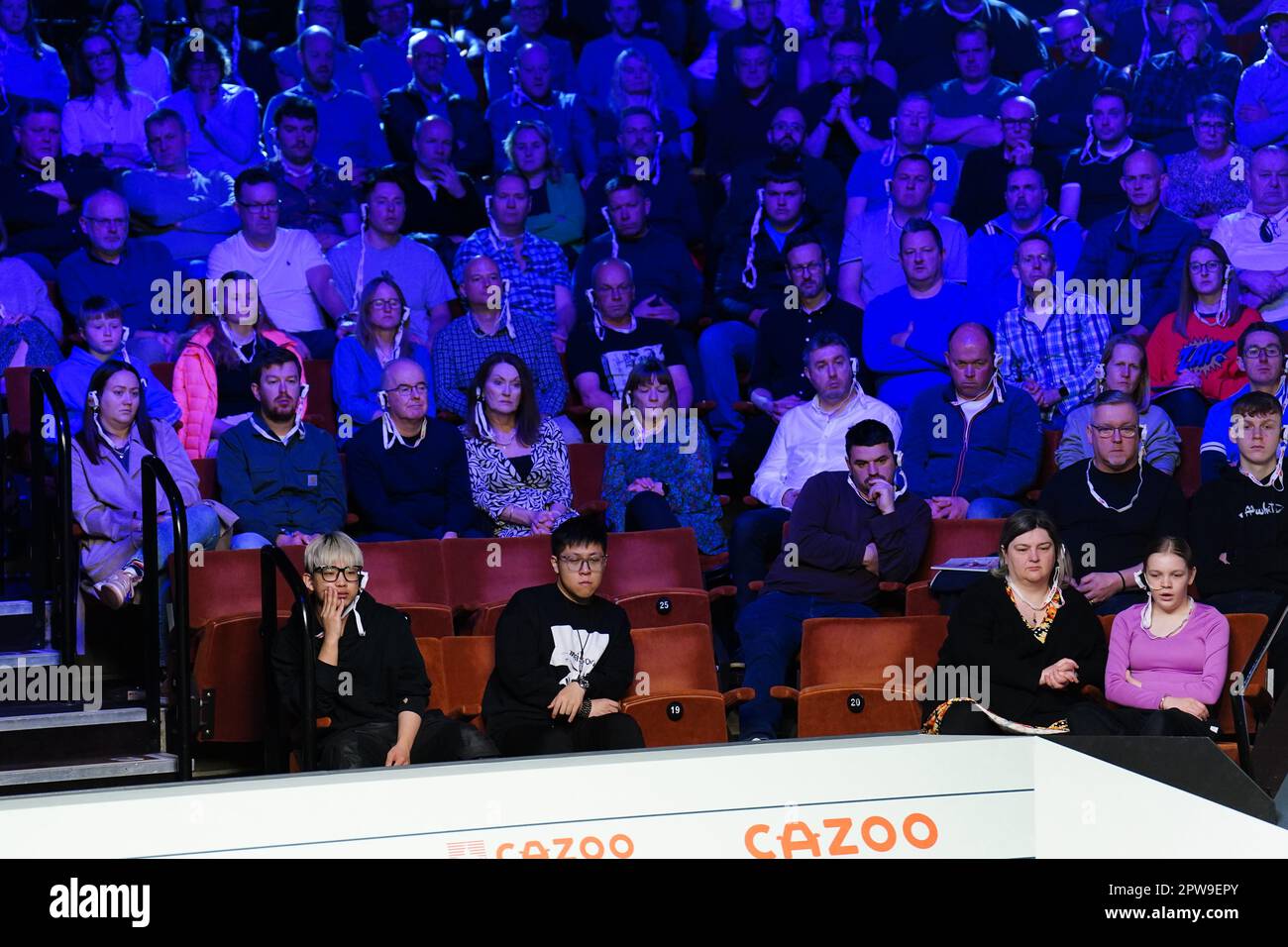 A general view of spectators during the match between Mark Selby (not ...