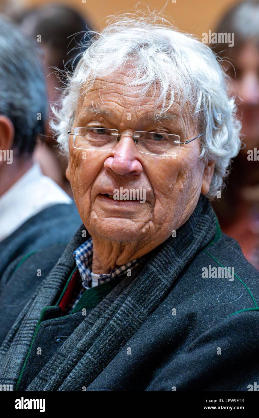 Regensburg, Germany. 29th Apr, 2023. Cabaret artist Gerhard Polt ...