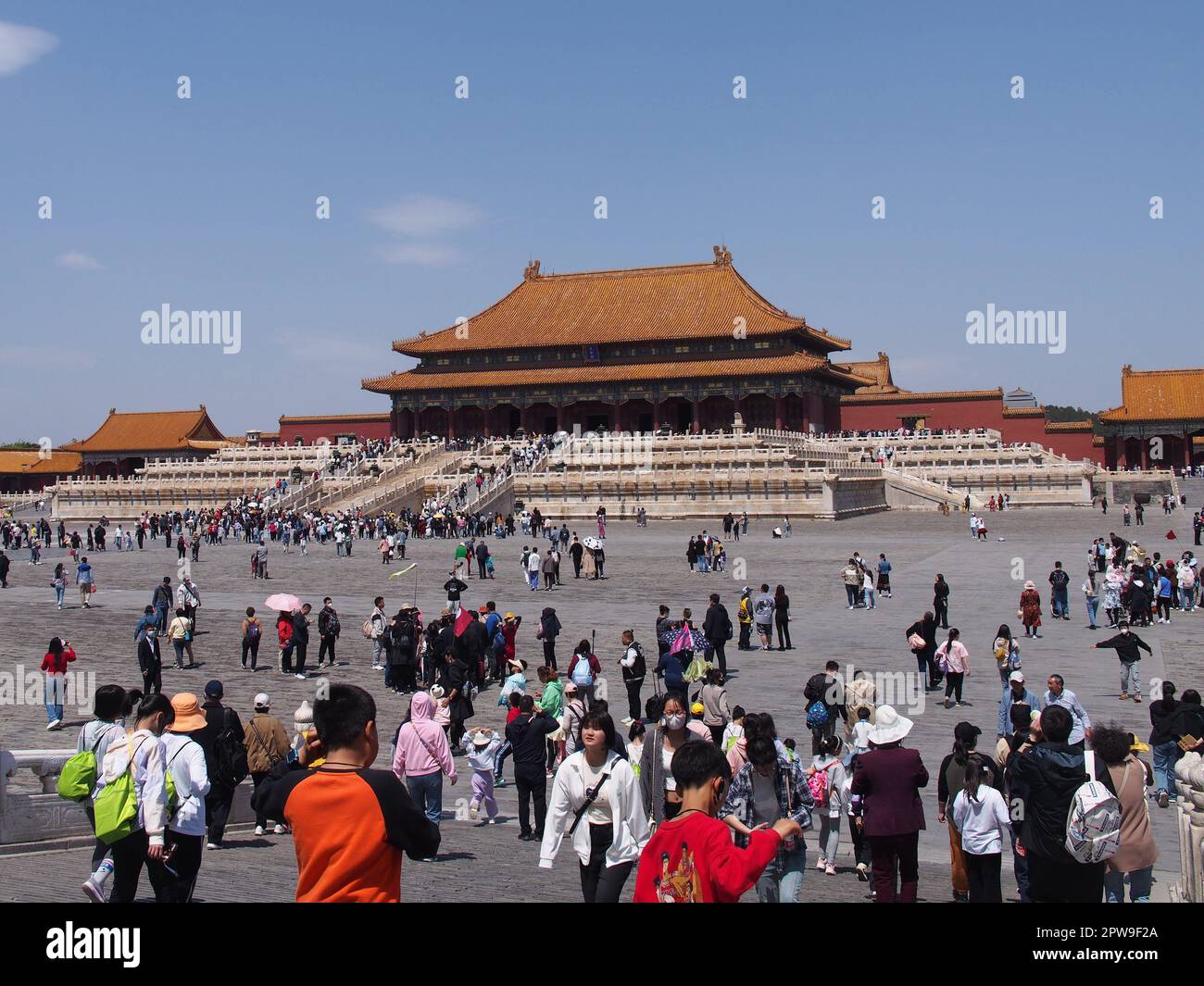 BEIJING, CHINA - APRIL 29, 2023 - Visitors visit the Palace Museum on ...