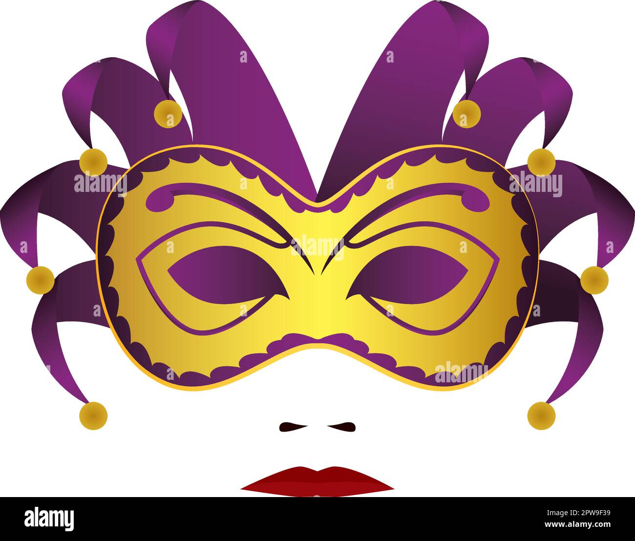Detailed Modern Bright Carnival Mask Illustration Stock Vector Image ...