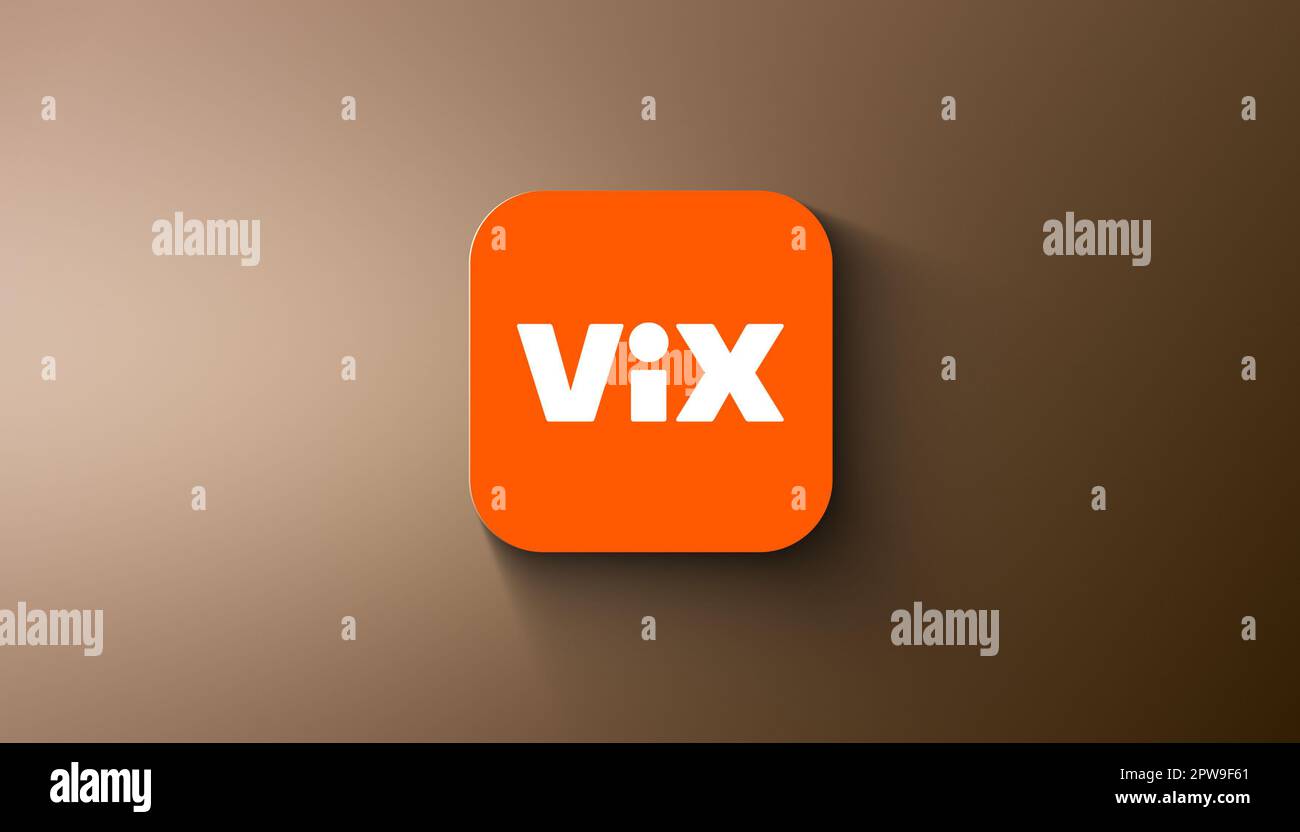 Agadir, Morocco - April, 2023: ViX Stream Logo in a Gradient Background ... Agadir, Morocco - April, 2023: ViX Stream Logo in a Gradient Background ...