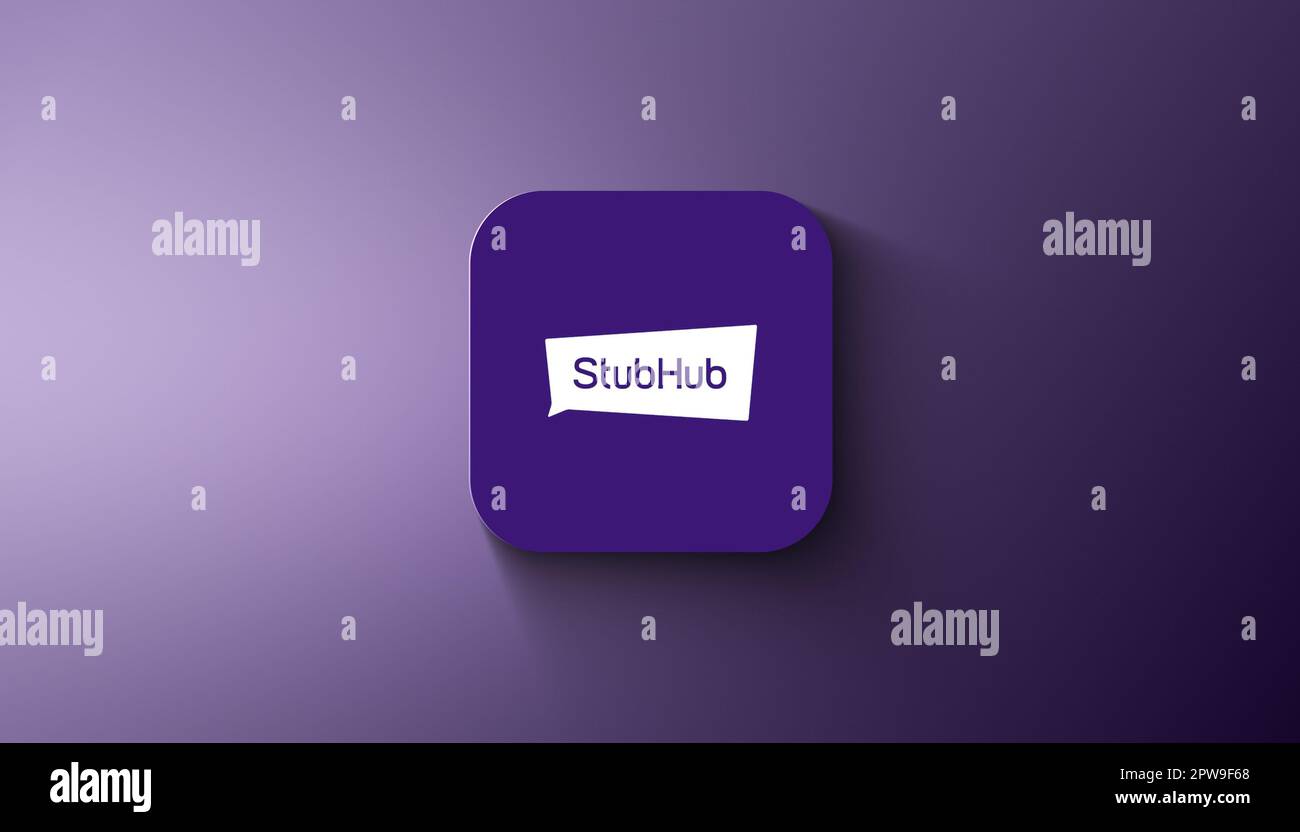 Agadir, Morocco - April, 2023: StubHub Logo in a Gradient Background ...