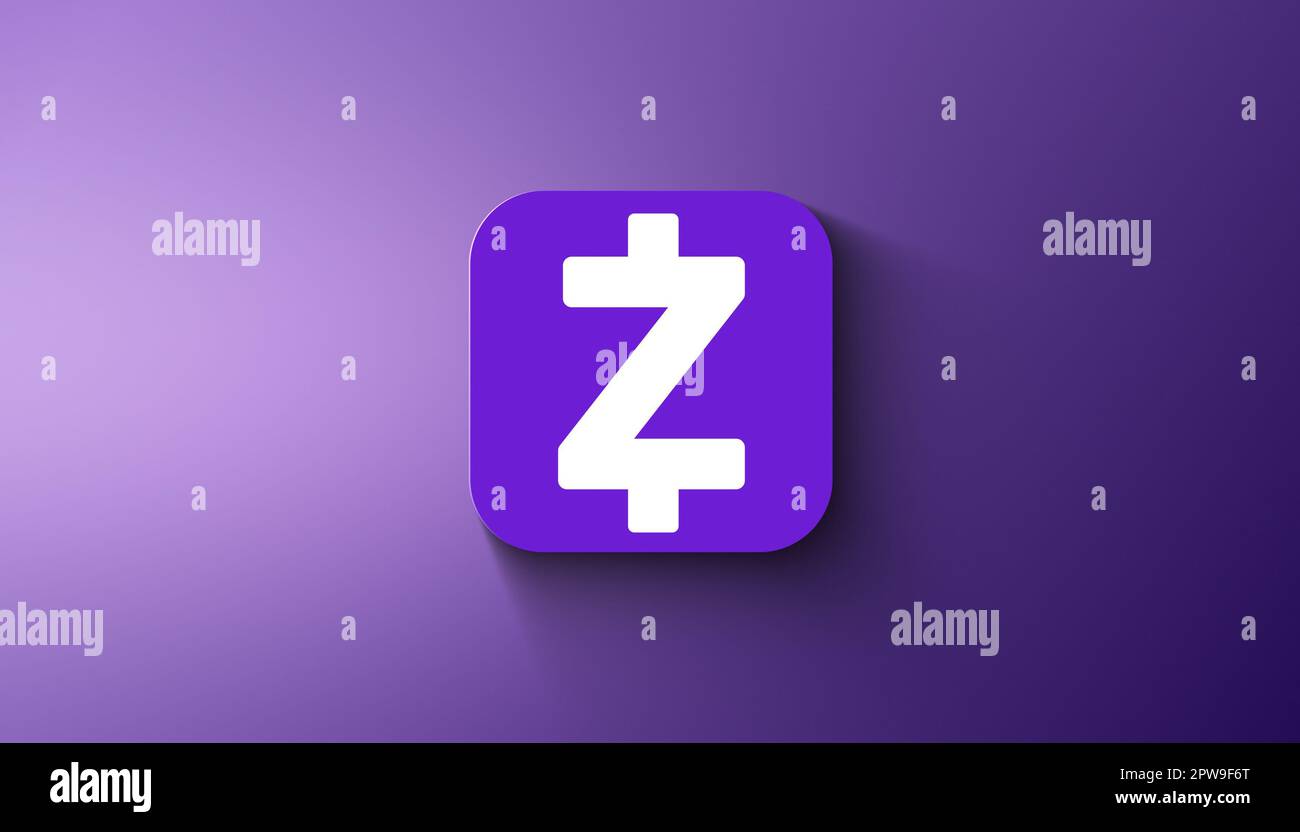 Agadir, Morocco - April, 2023: Zelle Logo in a Gradient Background ... Agadir, Morocco - April, 2023: Zelle Logo in a Gradient Background ...
