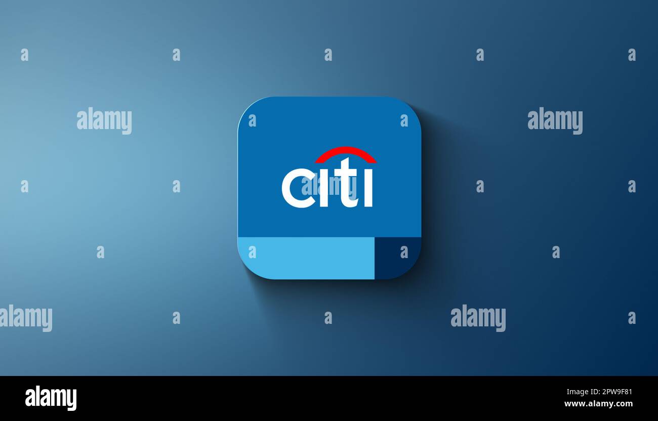 Agadir, Morocco - April, 2023: Citi Mobile Logo in a Gradient ...