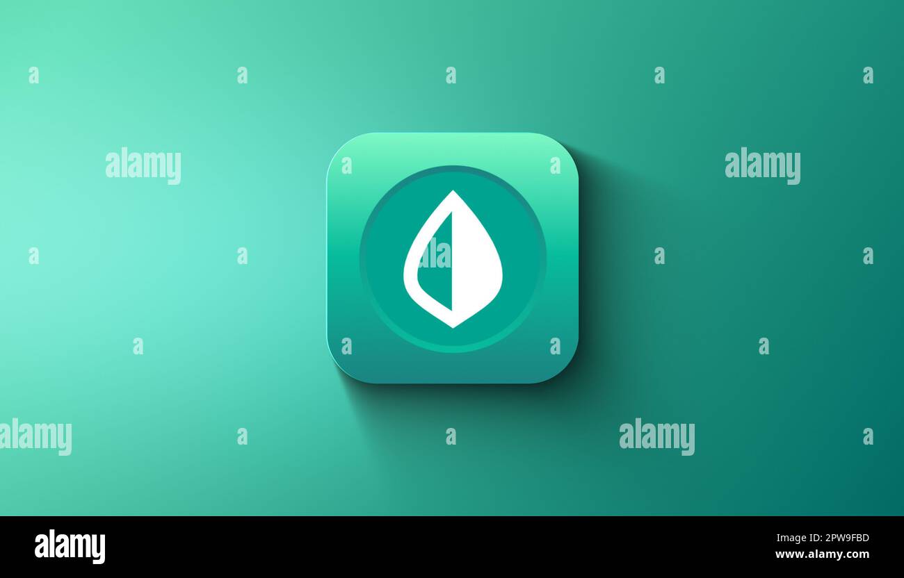 Agadir, Morocco - April, 2023: Mint Logo in a Gradient Background Stock ... Agadir, Morocco - April, 2023: Mint Logo in a Gradient Background Stock ...