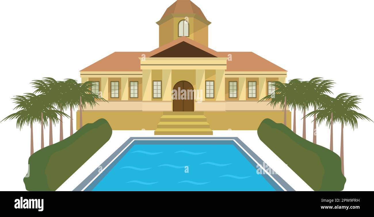 Wealth mansion Stock Vector Images - Alamy