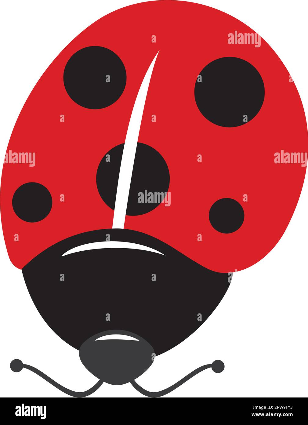 Ladybug Illustration visualized with Simple Touch Stock Vector Image ...