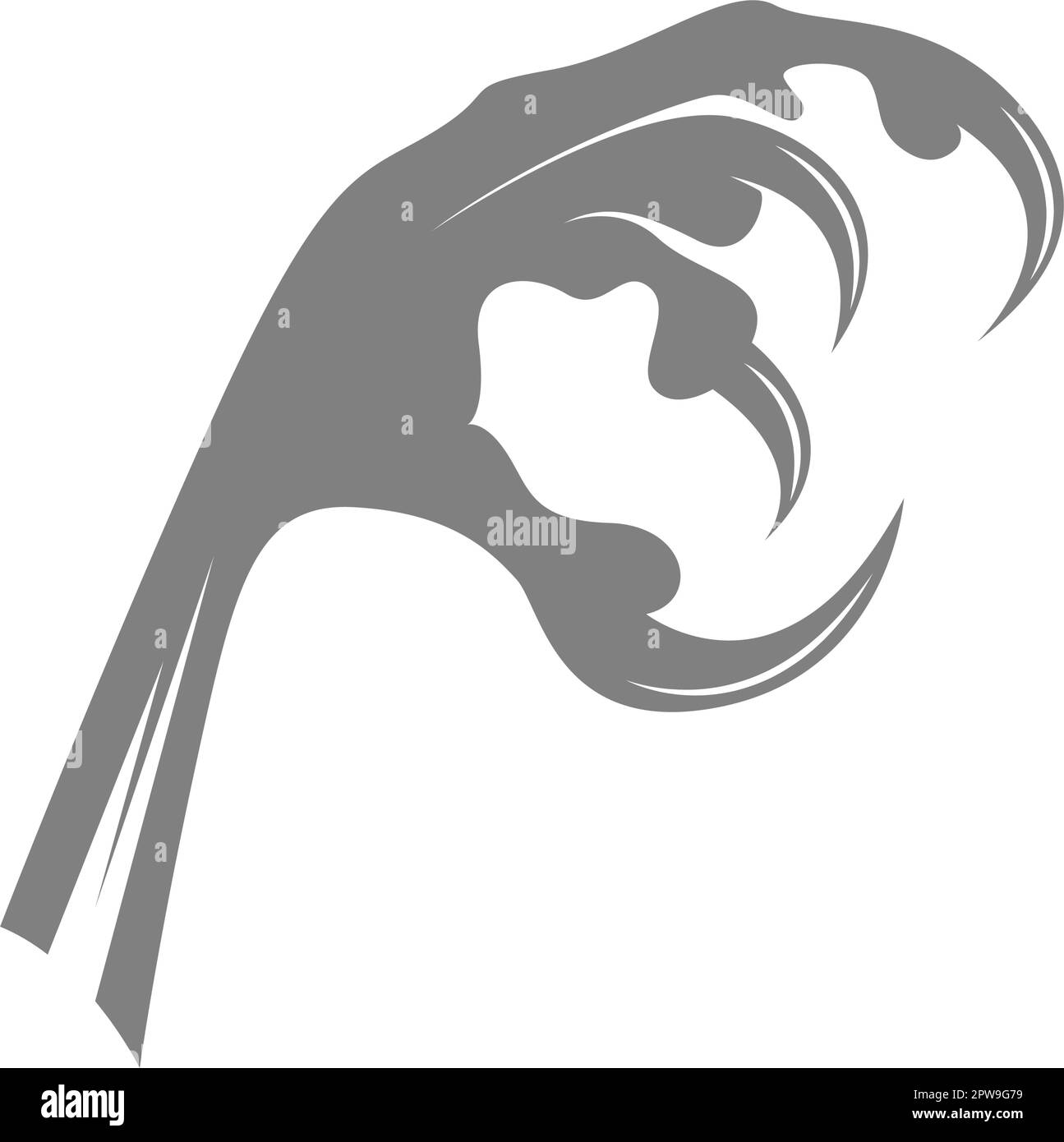 Animal claw icon logo design Stock Vector Image & Art - Alamy