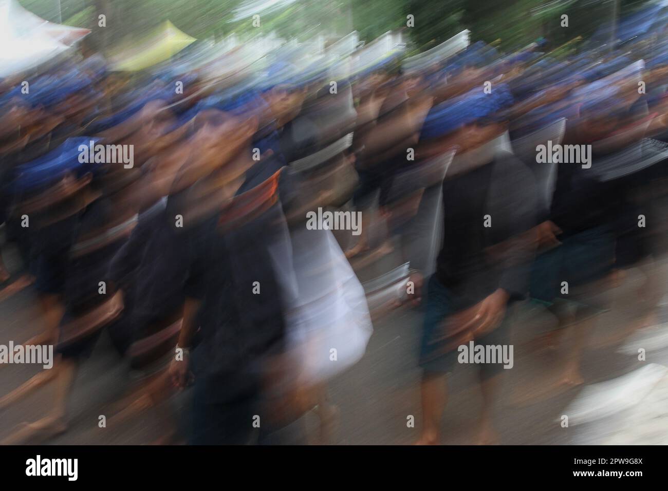 Serang, Banten, Indonesia. 29th Apr, 2023. Baduy people participate in ...