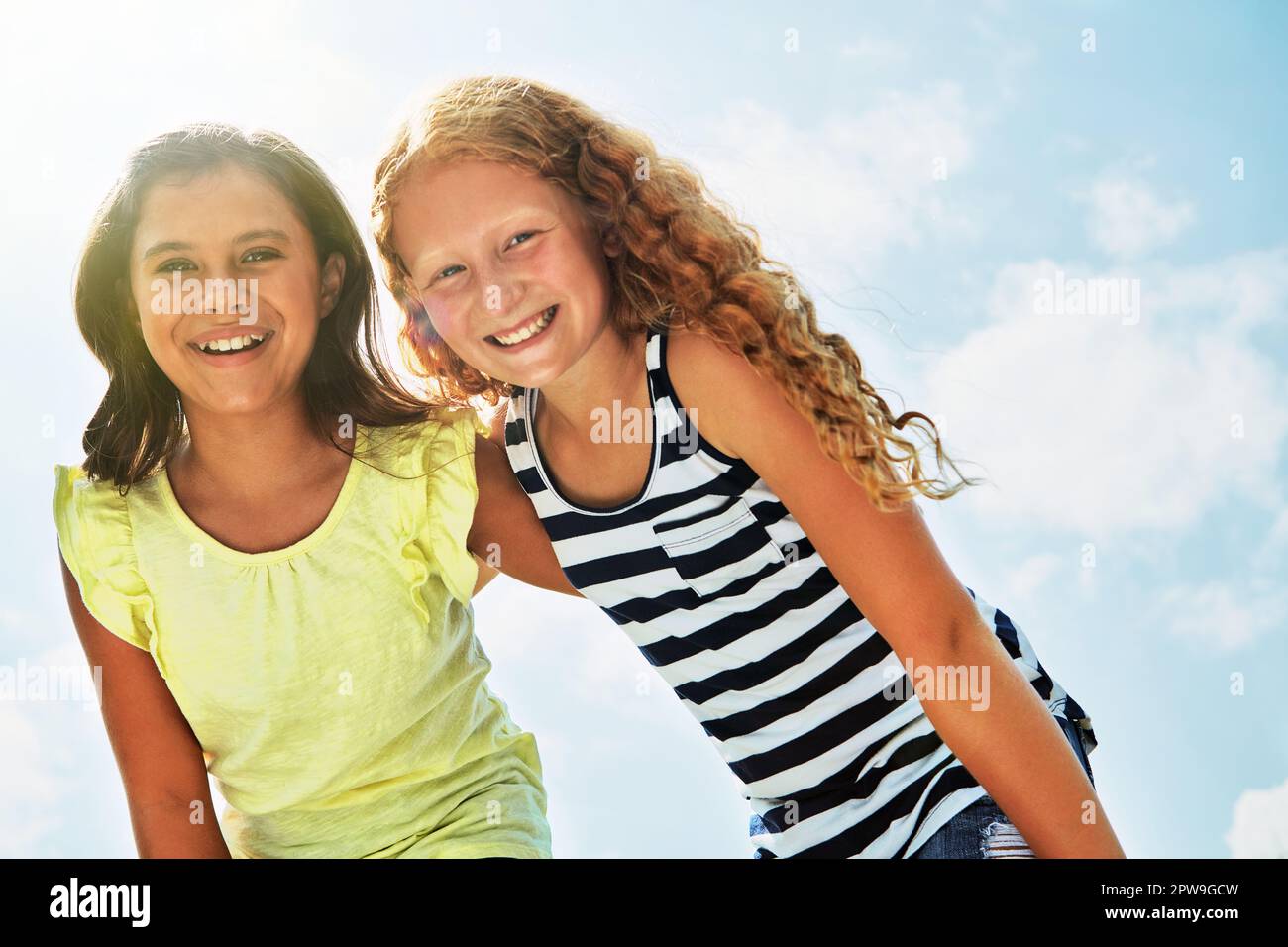 Best friends bring out the best in each other. Portrait of two happy ...