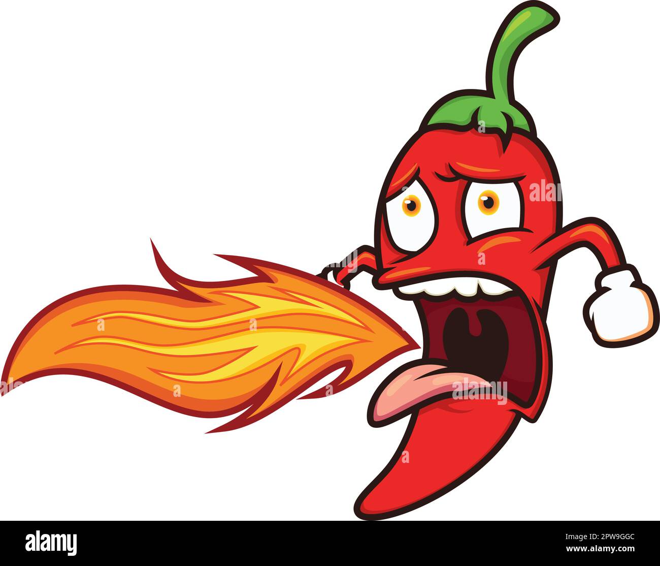 Chili pepper mascot Stock Vector Images - Alamy
