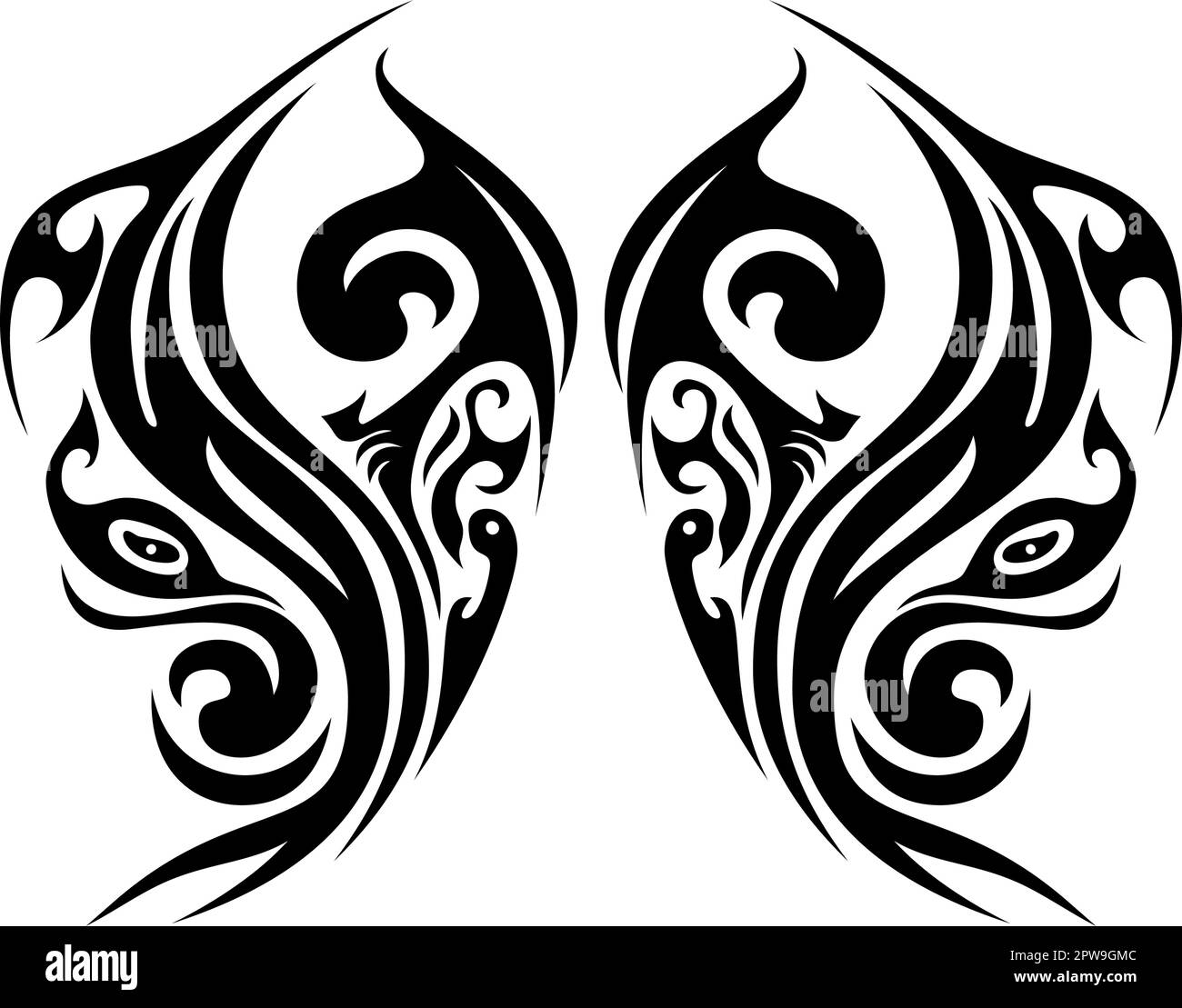 Tribal Tattoo Element Stock Vector Image & Art - Alamy