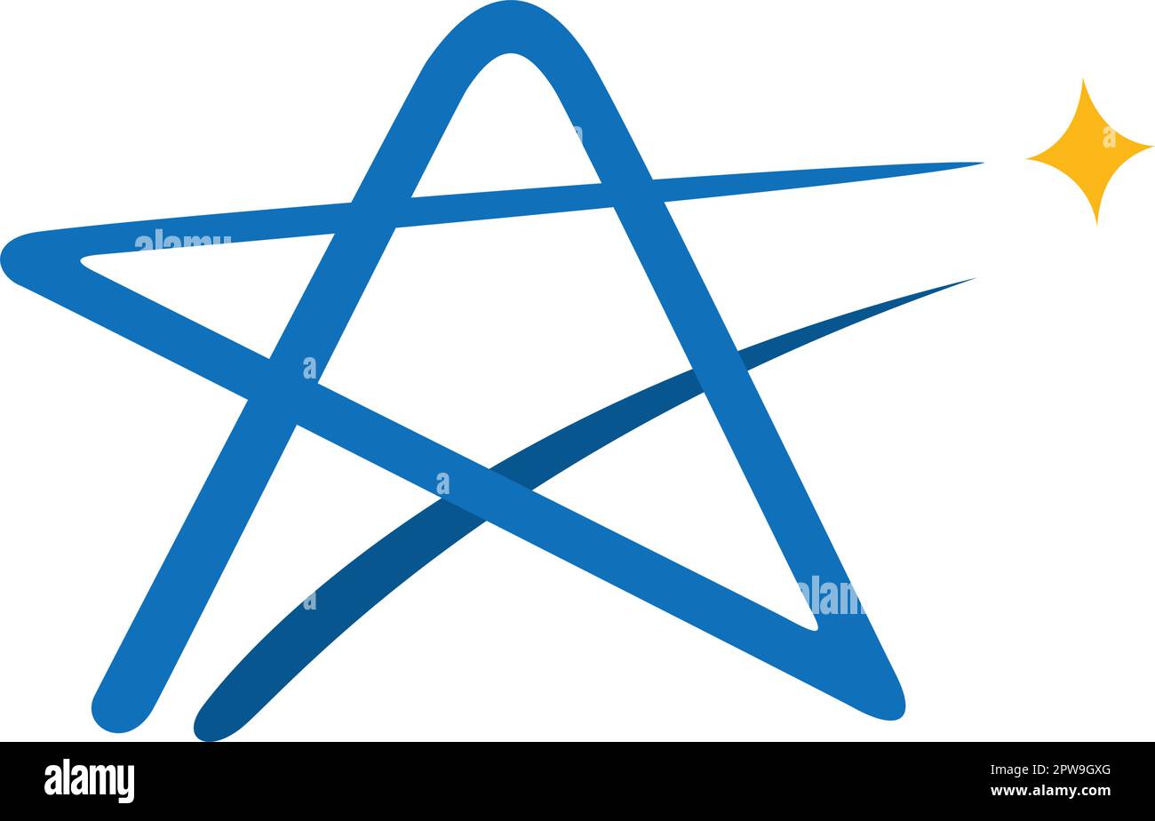 Simple Star with Sparkle Symbol Stock Vector Image & Art - Alamy