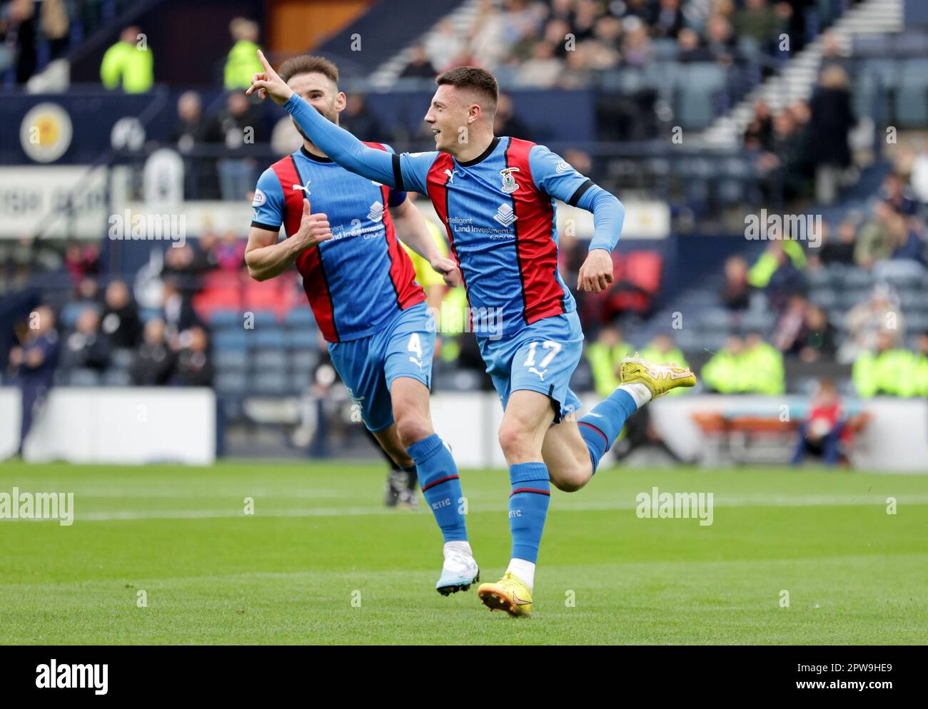 Inverness Caledonian Thistle's Daniel Mackay celebrates scoring their ...