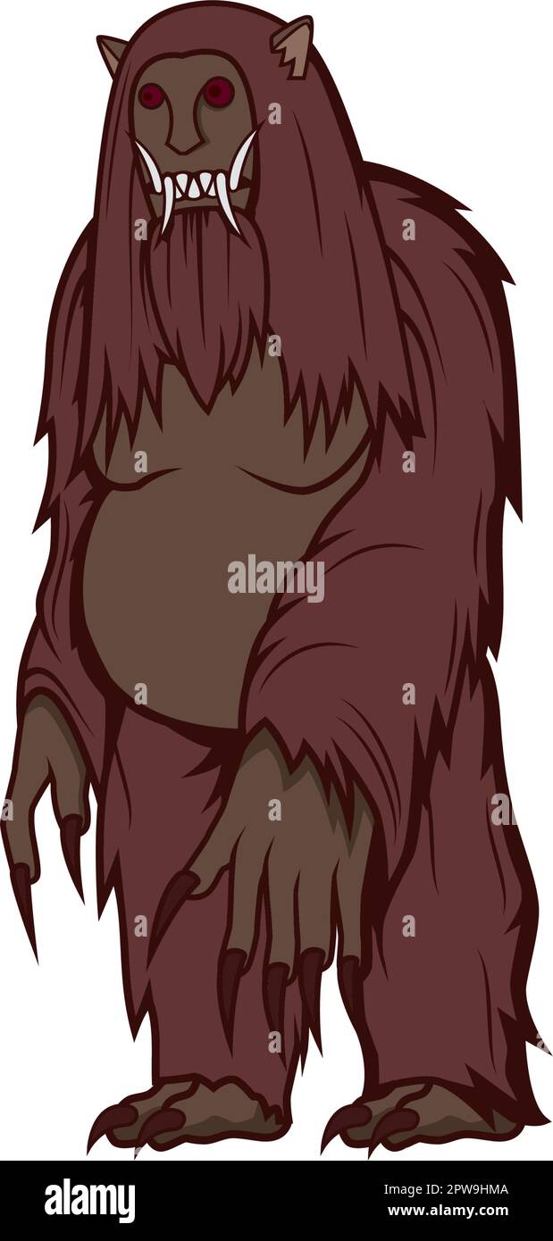 Hairy ghost Stock Vector Images - Alamy