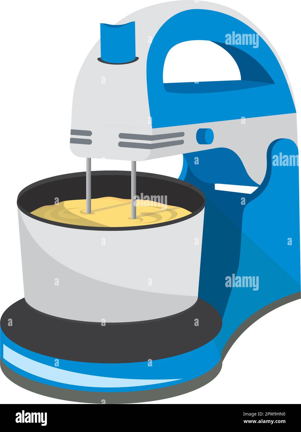 Silver mixing bowl Stock Vector Images - Alamy