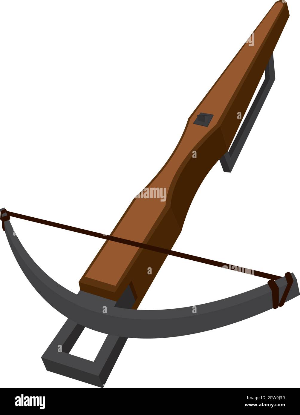 Detailed Old and Antique Crossbow Illustration Stock Vector Image & Art ...