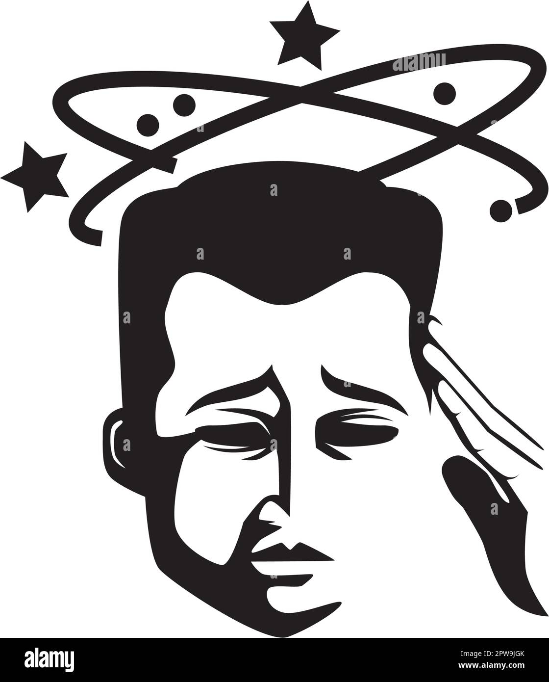 Dizzy man Stock Vector Images - Alamy