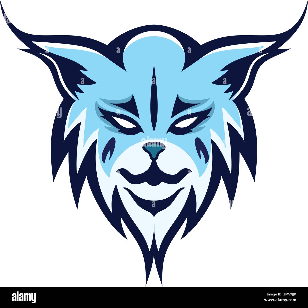 Lynx Head Front View Illustration Stock Vector Image & Art - Alamy