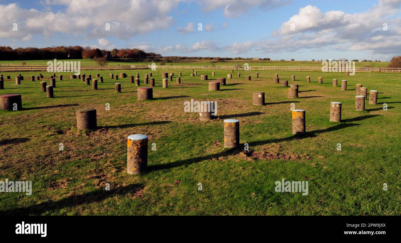 Woodhenge, the site of a prehistoric timber circle associated with ...