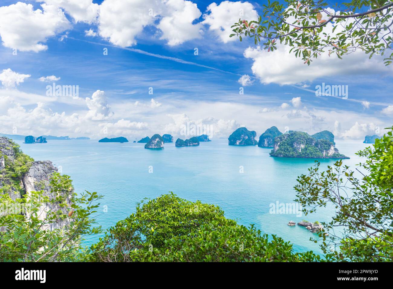 Koh Hong island view point to Beautiful scenery view 360 degree at ...