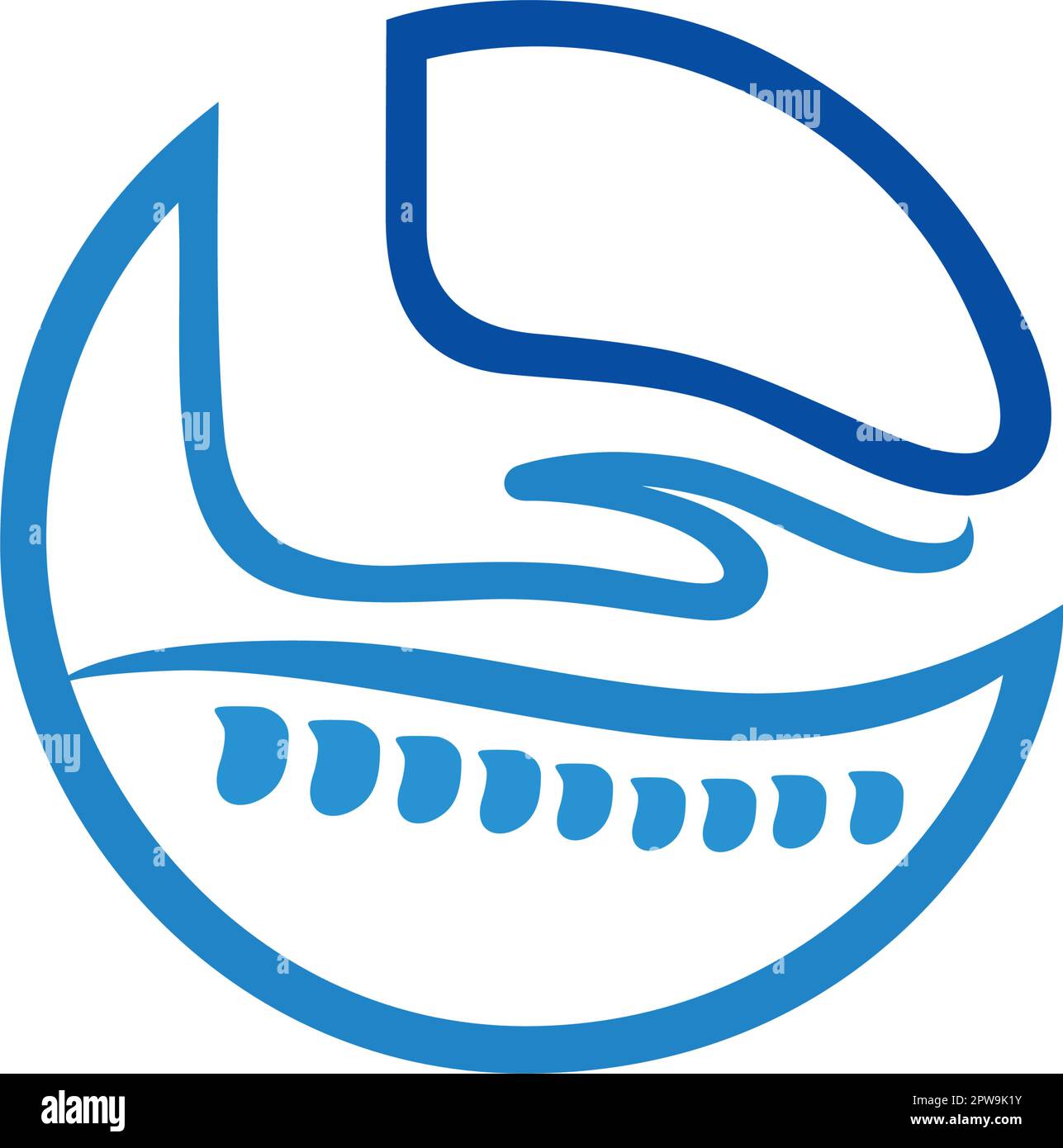 Simple Chiropractic Clinic with Hands and Backbone Symbol Stock Vector ...