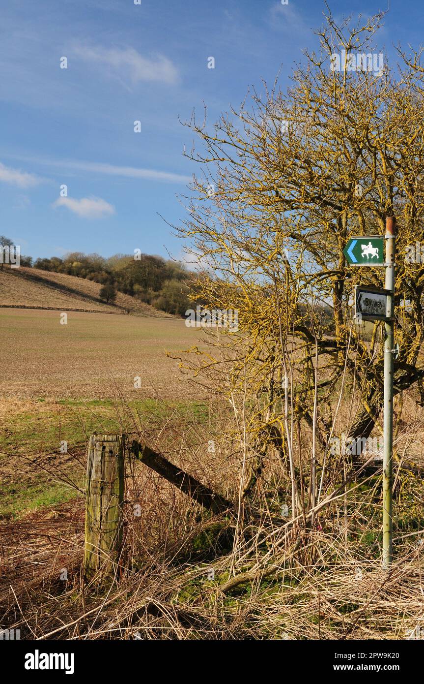 Public bridleway and public right of way signs hi-res stock photography ...