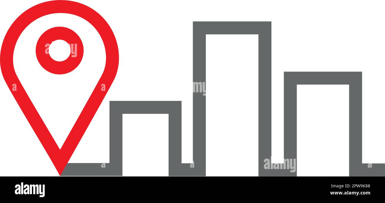 Location, Map And Direction Logo Symbol Stock Vector Image & Art - Alamy