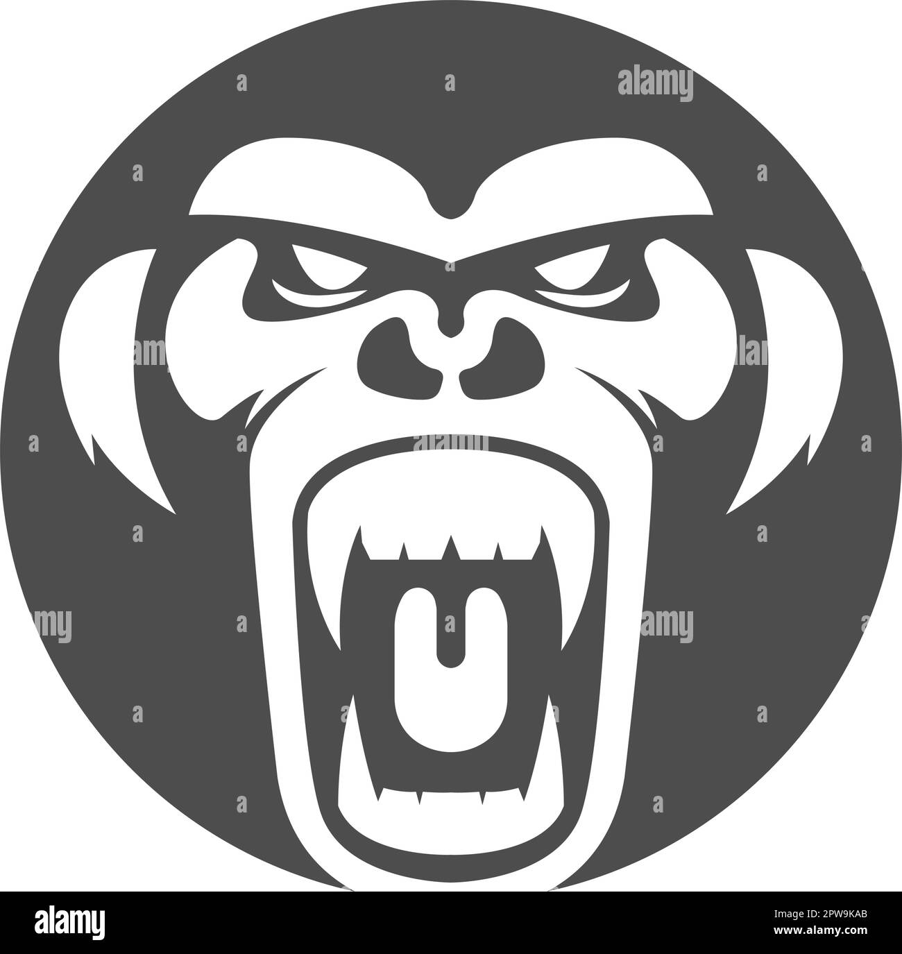 Gorilla logo icon design Stock Vector Image & Art - Alamy