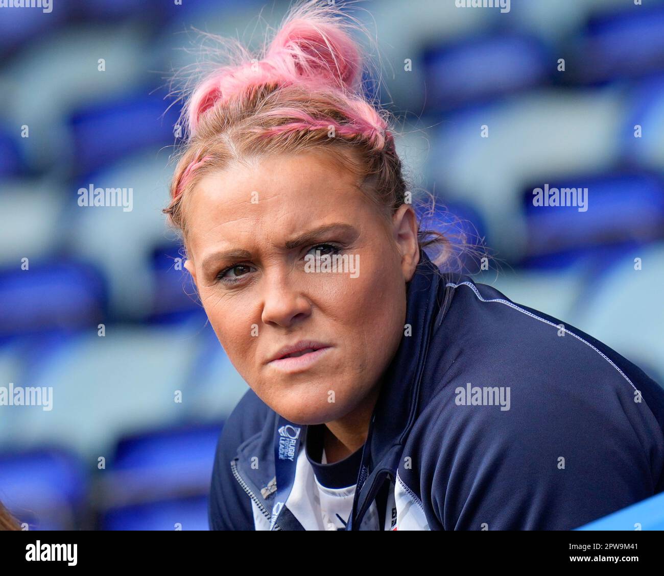 Amy Hardcastle #4 of England arrives at the stadium before the Mid ...